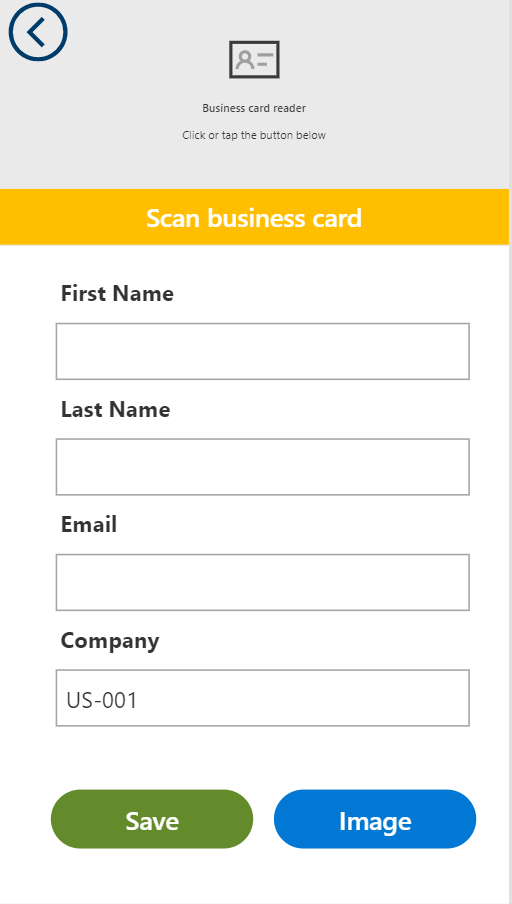 Scan your Business Card & Create D365FO Contacts record