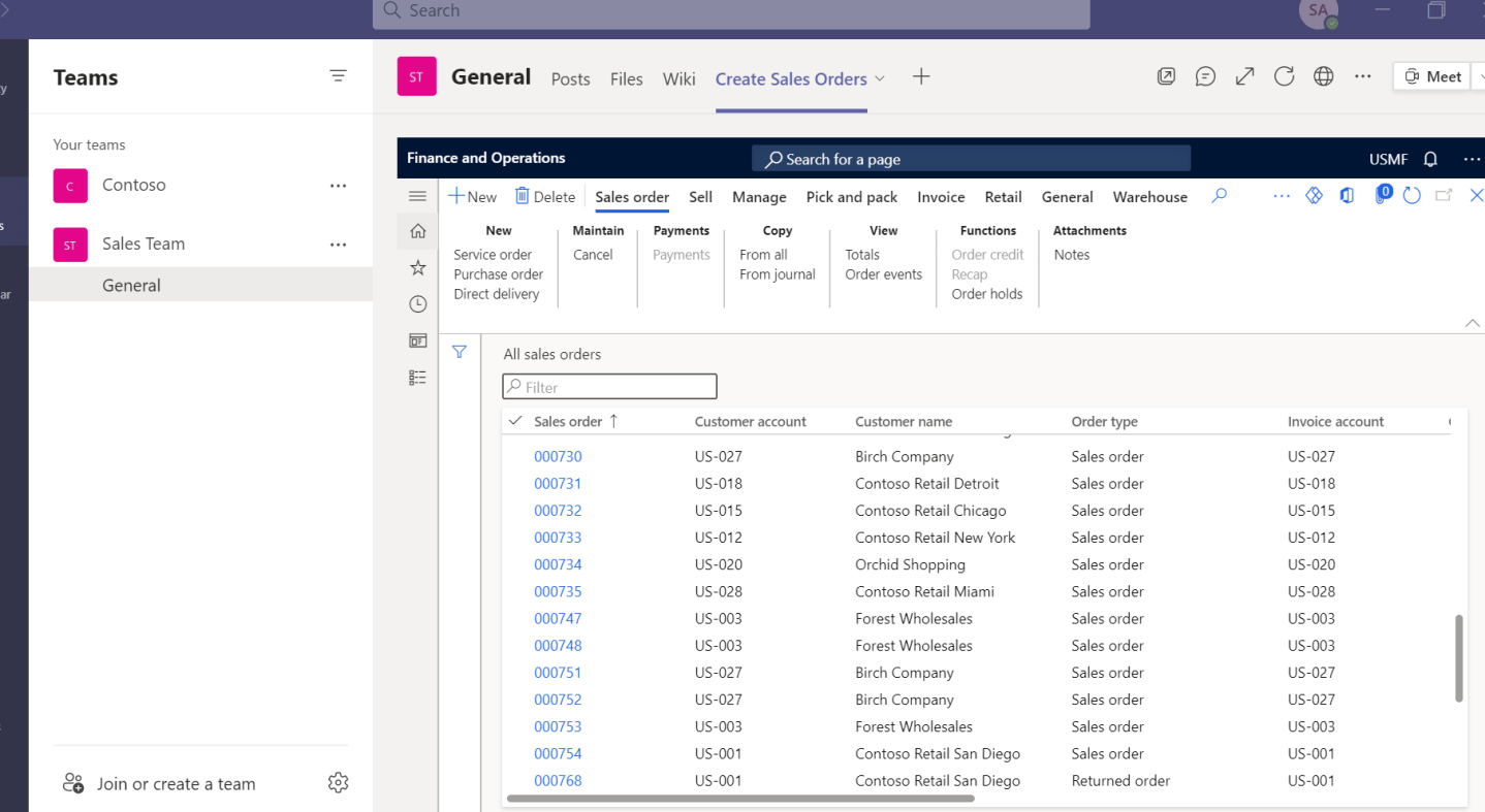 How to add D365 FinOps as a tab in Microsoft Teams