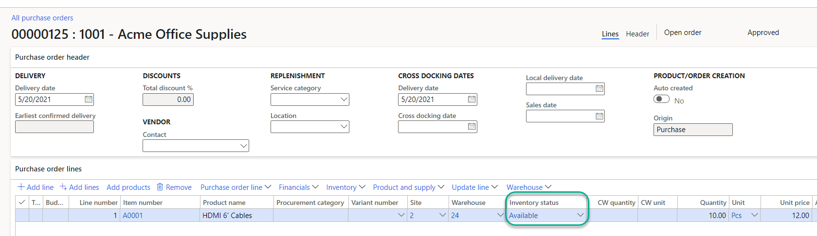 How to change Inventory Statuses for damaged goods after receiving ...