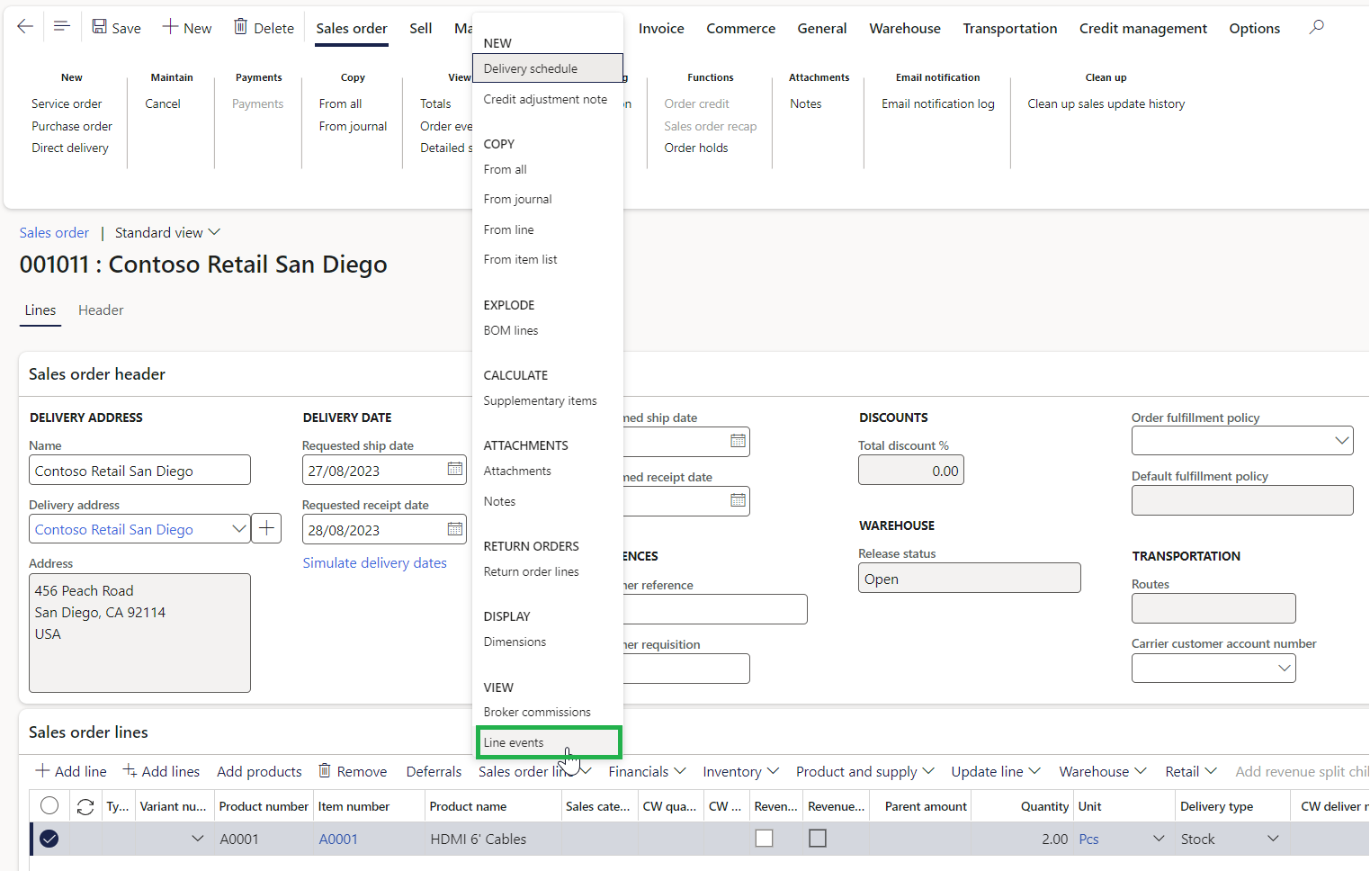 How to use Order Events in D365 SCM