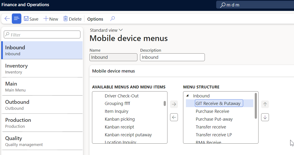 How to use feature Goods in Transit Receiving and Put away