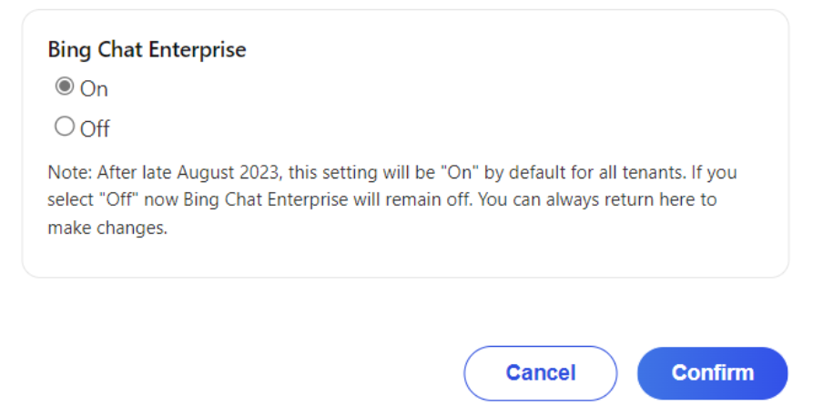 How to enable Bing Chat Enterprise (BCE) for your organization