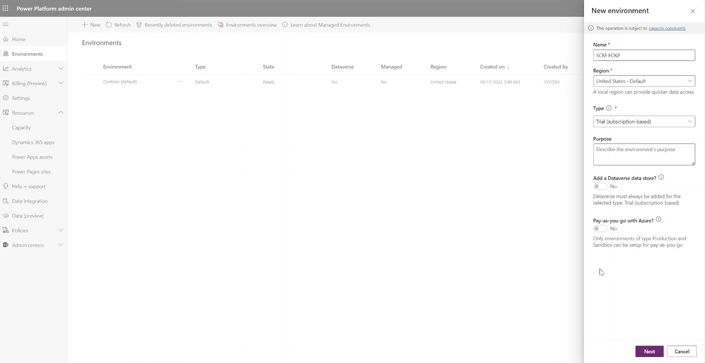 How to create a new D365 SCM Trial environment from the Power Platform ...