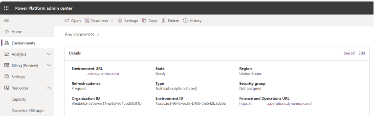 How to create a new D365 SCM Trial environment from the Power Platform ...