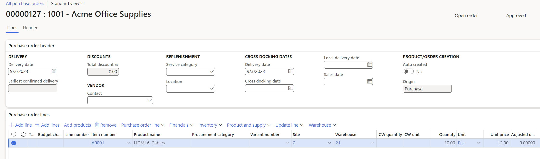 How to block inventory during product receipt for Basic Warehouses