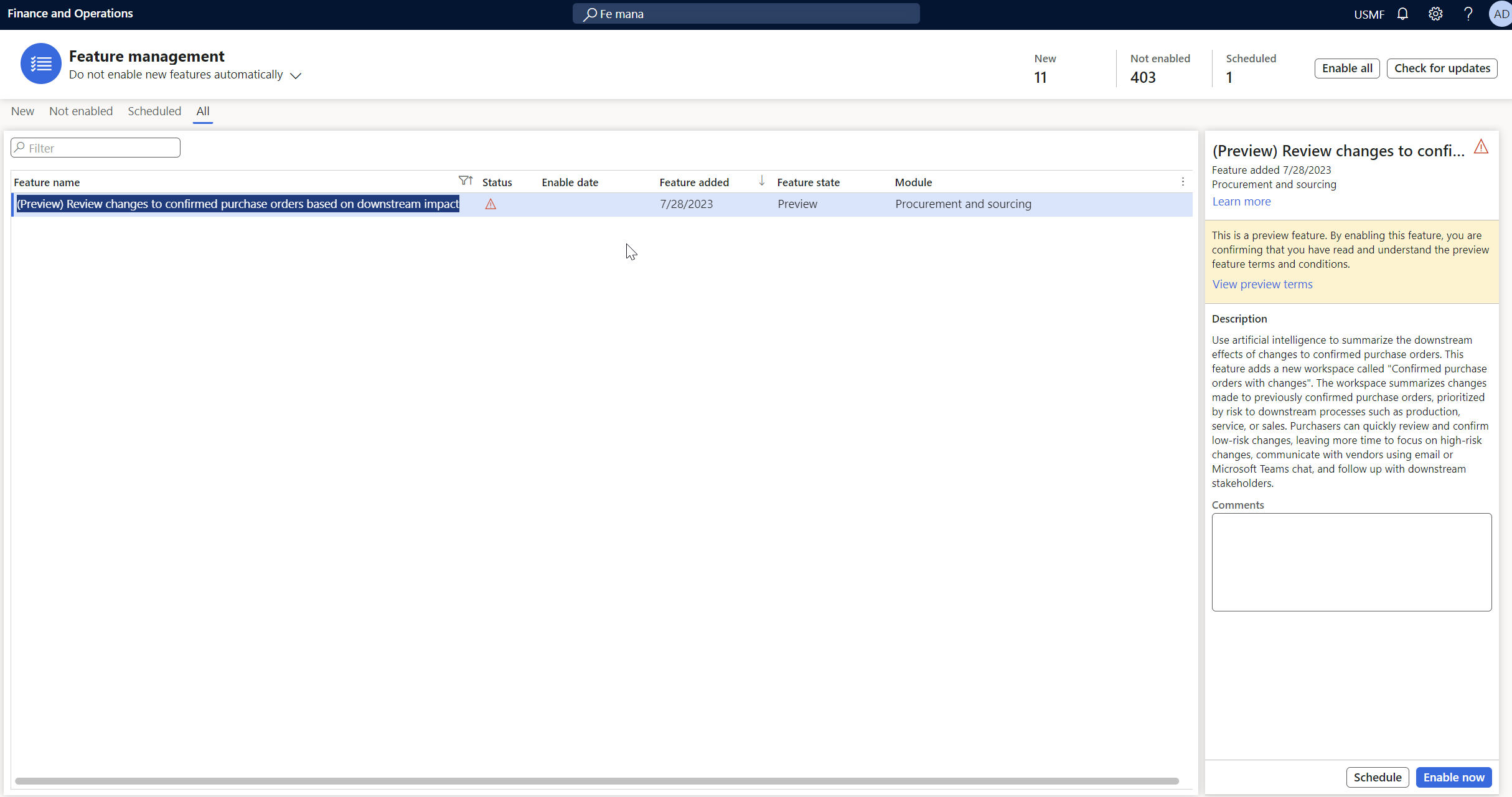 How to use workspace confirmed purchase orders with changes (Preview)