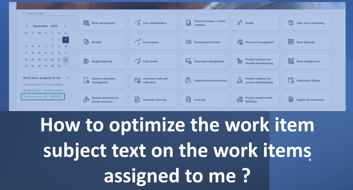 How to optimize the work item subject text on the work items assigned ...